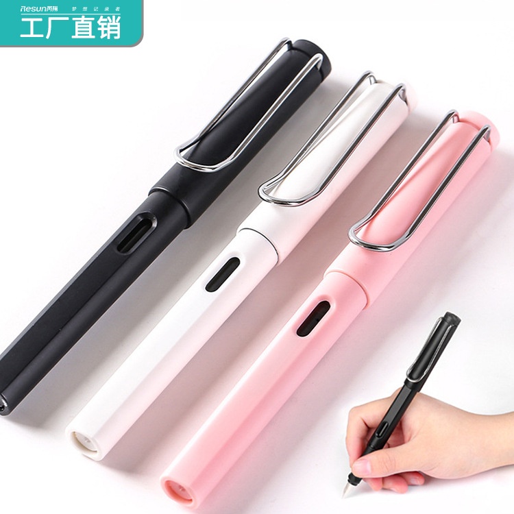 1Pc simple and fashionable writing pen, 4-color pen ink in bag ...