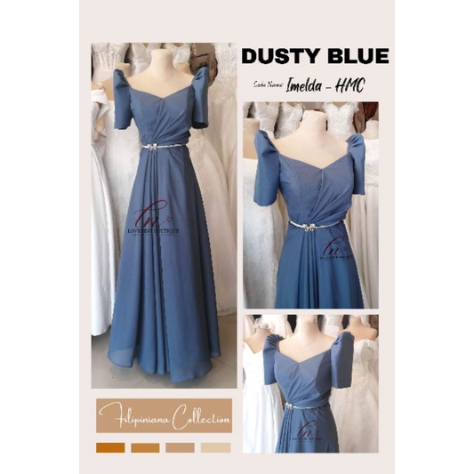 LOVENESS BOUTIQUE "𝙄𝙈𝙀𝙇𝘿𝘼-𝙃𝙈𝘾" Minimalist Modern Filipiniana 𝙇𝙤𝙣𝙜 𝙂𝙤𝙬𝙣 ...