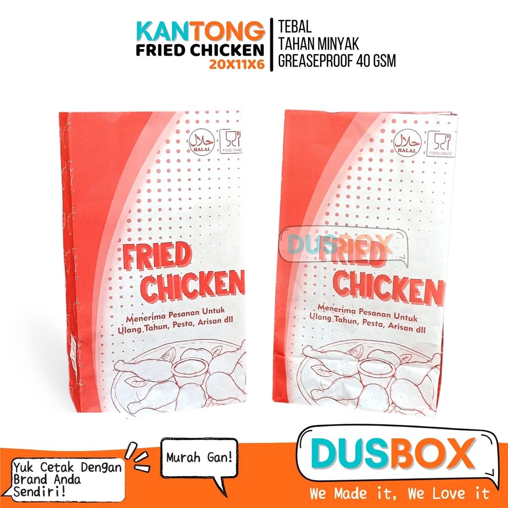 Fried Chicken Bag/fried Chicken Packaging/fried Chicken Wrap/fried ...