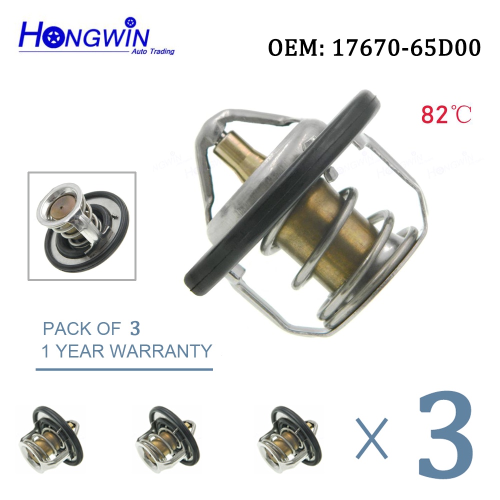 3 PCS New Coolant Engine Thermostat MITSUBISHI SUZUKI GRAND VITARA ...