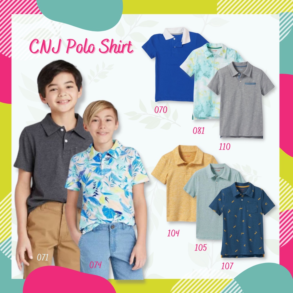 Boys Cat n Jack Polo Collar Shirt 4-18 Years | Shopee Philippines