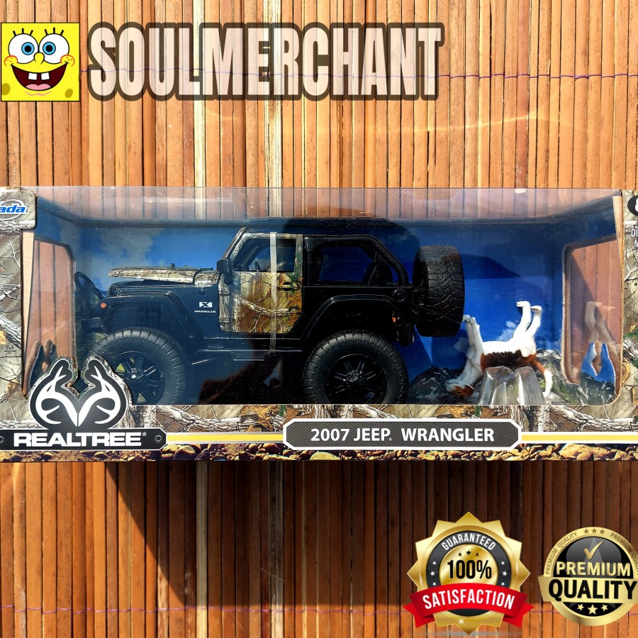 Jada Scale 1:24 REALTREE 2007 JEEP WRANGLER with TIRE - RUBICON ...