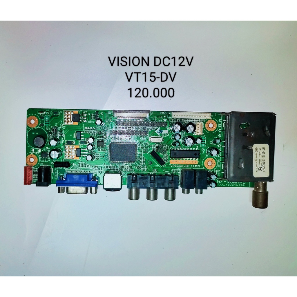 MESIN Mainboard LCD TV Monitor VISION VT15-DV T.RT2661.3D 1145 MB ...