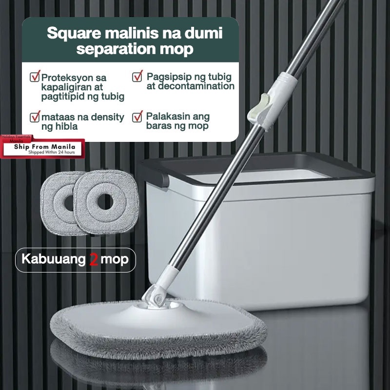 Self-washing Rotary Mop 2.0 Upgrade Version Rotary Flat Mop 360 Rotary ...