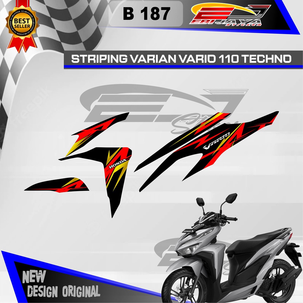 DECAL VARIO STRIPING 110 OLD / HONDA VARIO LIST SEMI FULL BODY DECAL ...