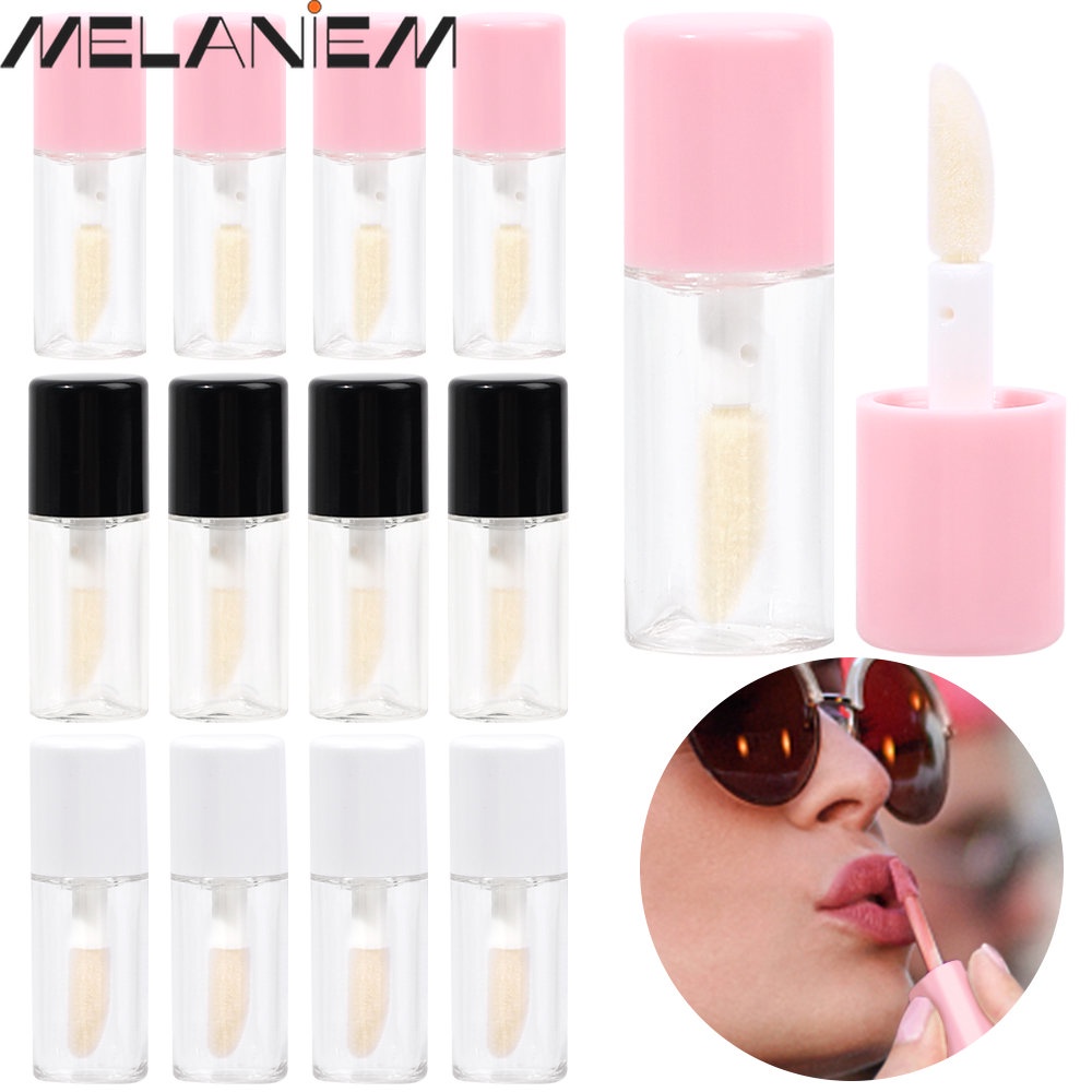 Women Girls Empty Reusable Portable 1.5ml Lipgloss Sample Bottle Mini Refillable Plastic ...