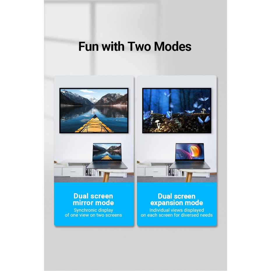 Vention HDTV Adapter Right Angle 4K HDMI Extender 4K HDTV Male To ...