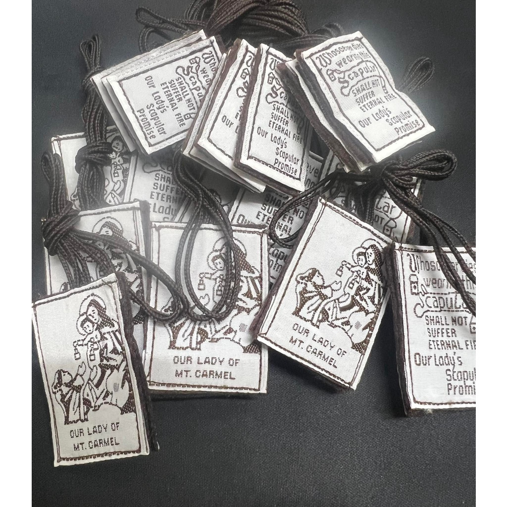 WHOLESALE - Our Lady of Mt Carmel (Brown Scapular) 25 pcs | Shopee ...