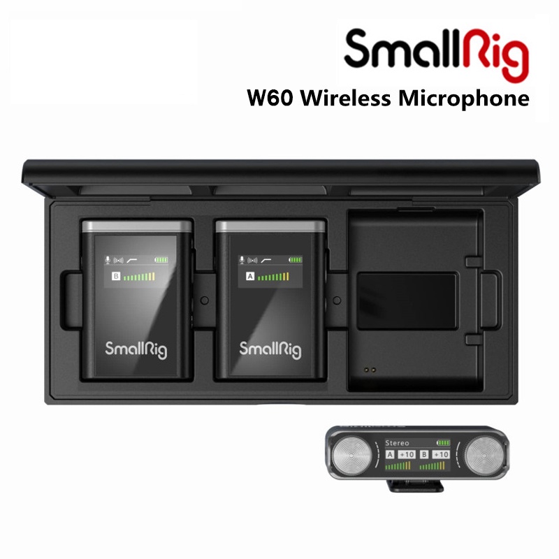 SmallRig Forevala W60 Wireless Mic Microphone System Lapel Lavalier ...