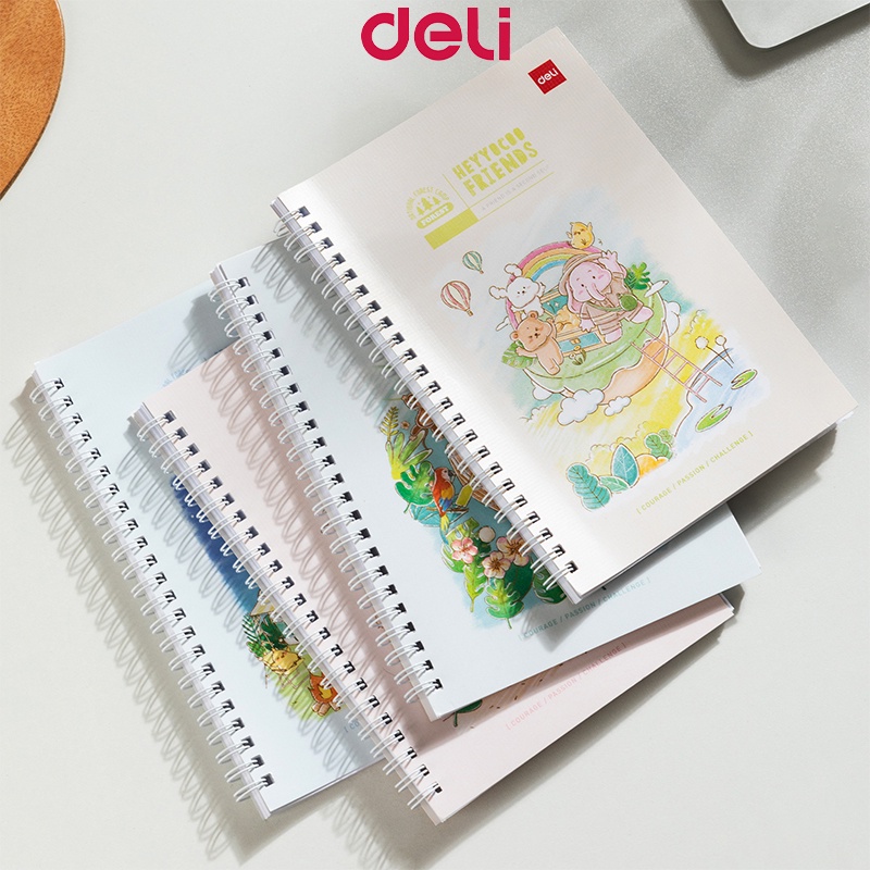 Deli Spiral Notebook Binder Notebook A5 B5 Size Shopee Philippines