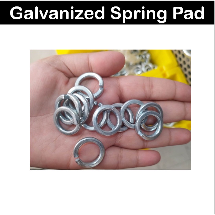 RTK M6-M18 25pcs/50pcs/75pcs/100pcs Galvanized Spring Pad Lockwasher ...