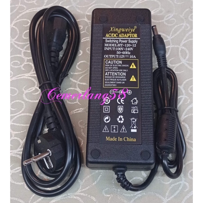 Adapter 12V 10A II Switching Adapter 12V 10A+cable - 150cm | Shopee ...