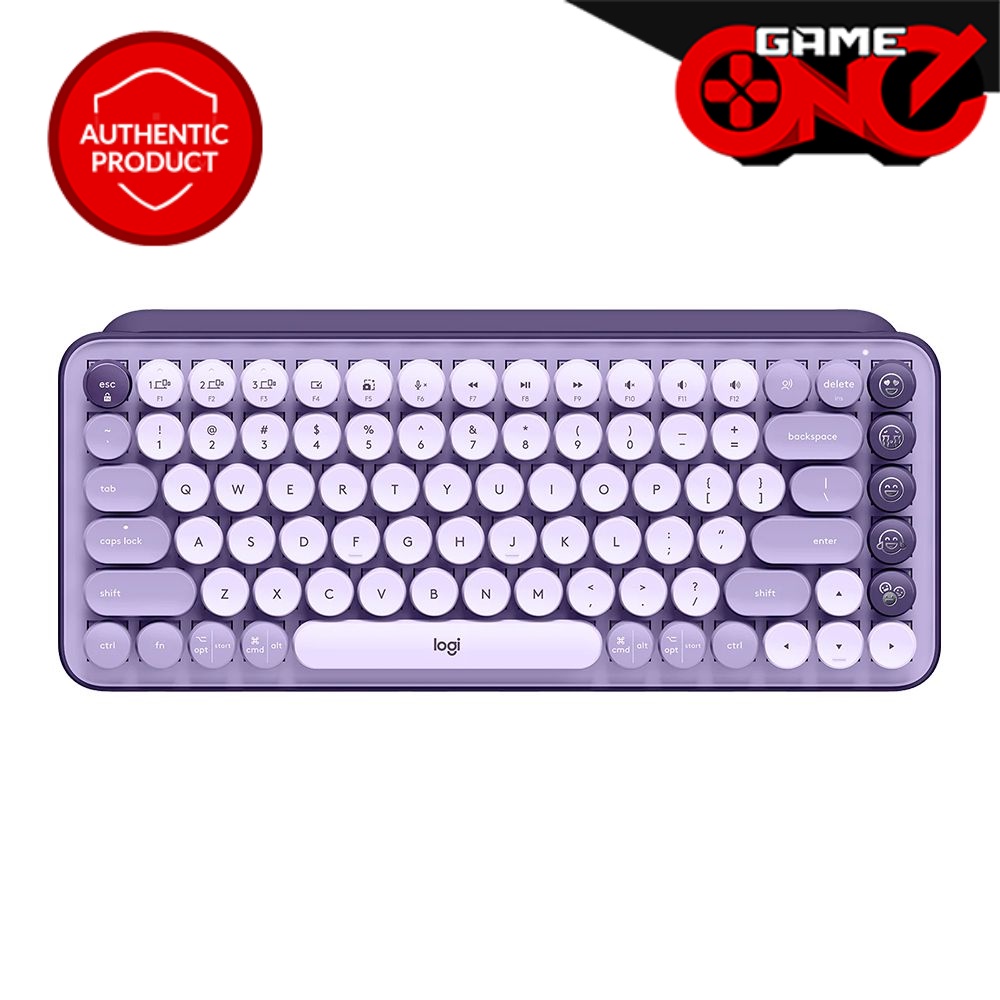 Logitech POP Keys Wireless Mechanical Keyboard with Customizable Emoji ...