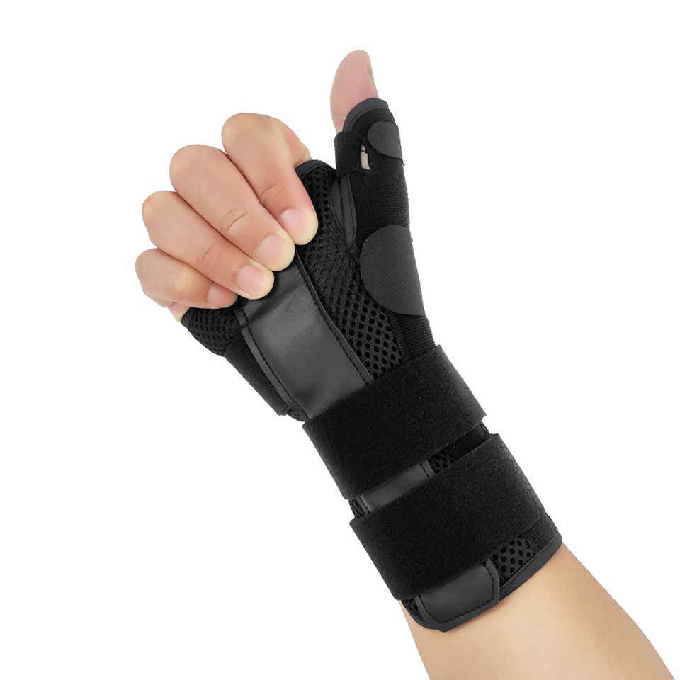 One Piece Medical Adjustable Thumb Fixed Wrist Compression Support ...