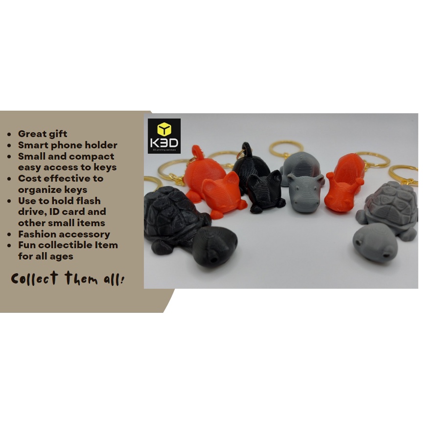 Cute Dragon Cat Hipo Bat Smart Phone Holder Keychains Gift Collectible ...