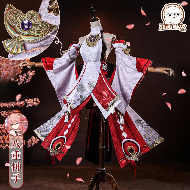 Jiangnan Genshin Impact Yae Miko cos Fox and Wind cosplay Clothing ...