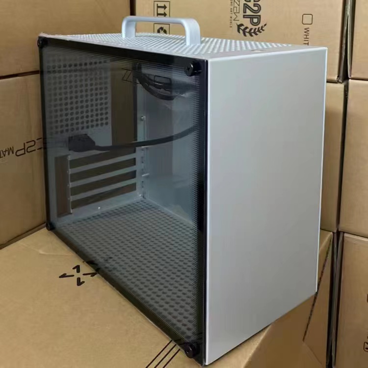 ZZAW C2 Computer Case Support MATX/ITX Motherboard SFX/ATX Power Supply ...