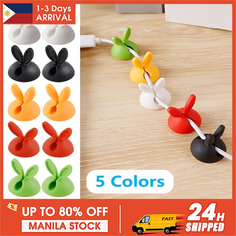 Rabbit Ear Wire Fixer Wire Organizer Desktop Keyboard Mouse Wire USB ...