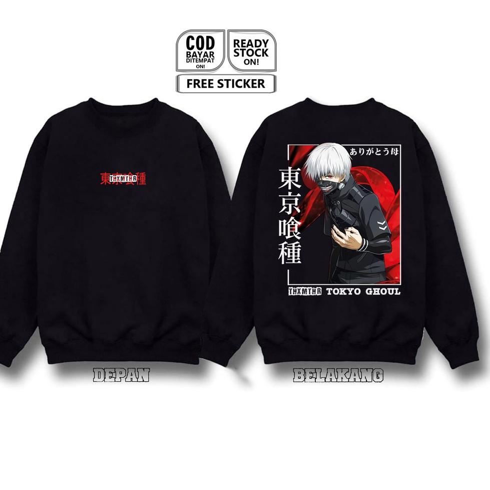 KEN KANEKI TOKYO CREWNECK SWEATER GHOUL WIKI HAISE SASAKI GANTAI ...