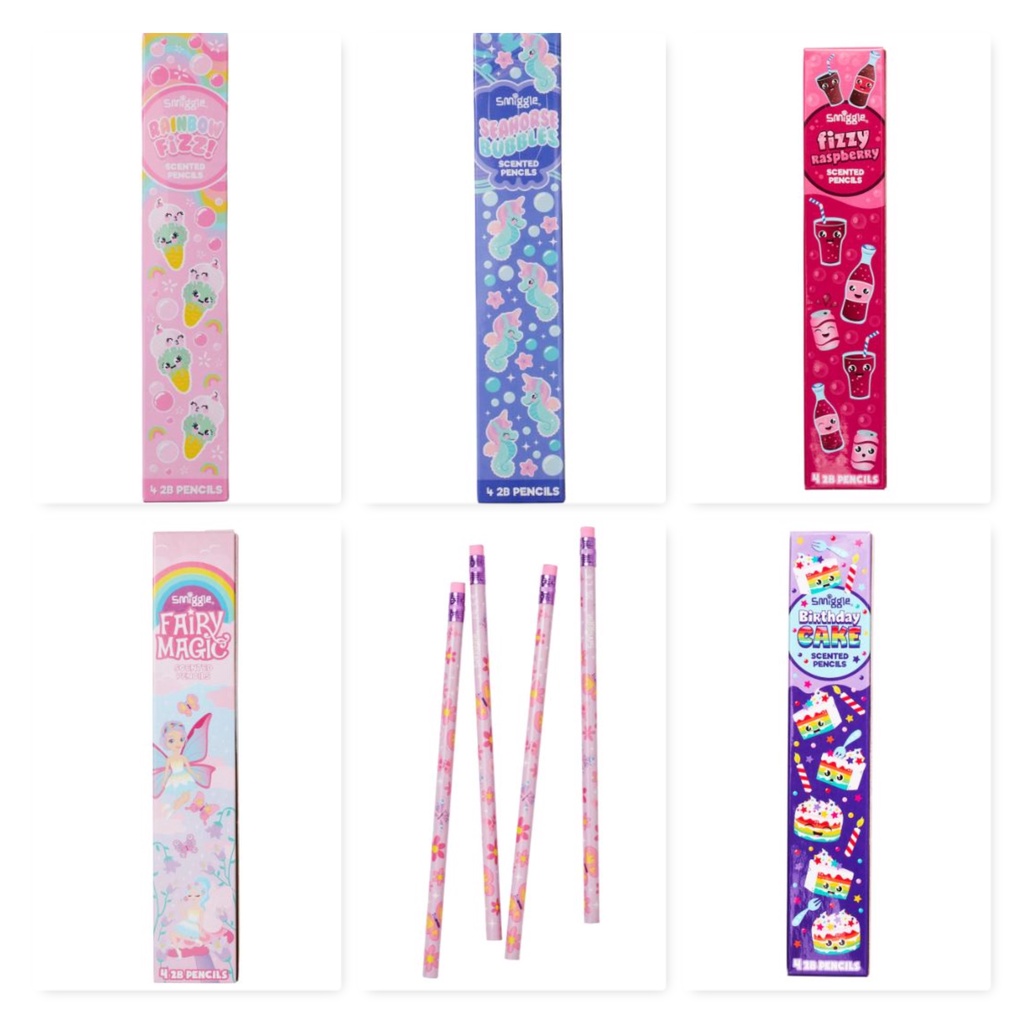 SMIGGLE SCENTED PENCIL PACK X 4 | Shopee Philippines