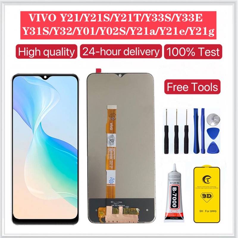 For VIVO Y21 LCD/Y16/Y21T/Y21S/Y01/Y02S /Y33s/ Original Digital Touch ...