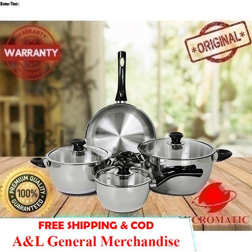 ORIG! Micromatic High Quality Stainless Steel Cookware 7pcs Set Kaldero ...