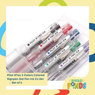 1 Set Pilot GTec 5 and 10 Colors Colored Sign pen 0.4mm - Gel Pen Ink ...