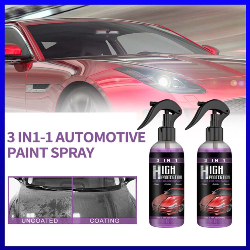 3in1 High Protection Quick Car Coat Ceramic Coating Spray Hydrophobic | Shopee Philippines