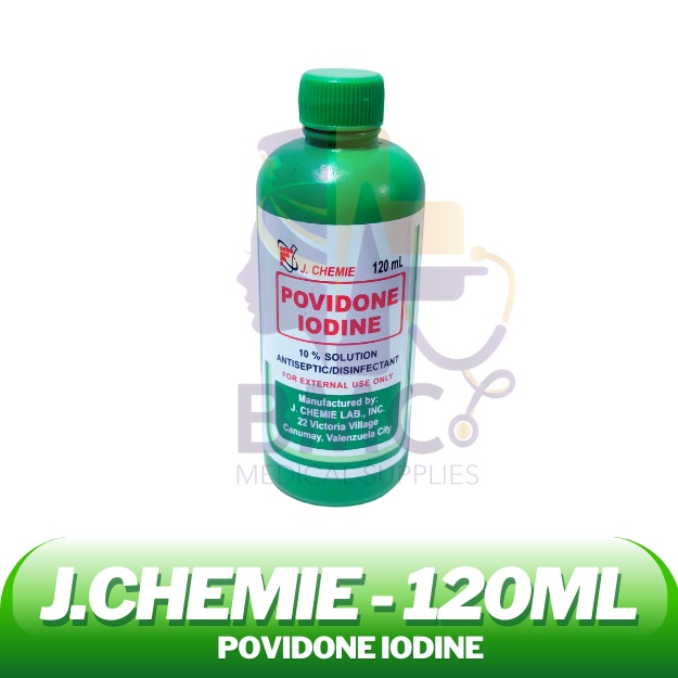 J. Chemie Povidone Iodine (15ml, 30ml, 60ml, and 120ml) | Shopee ...