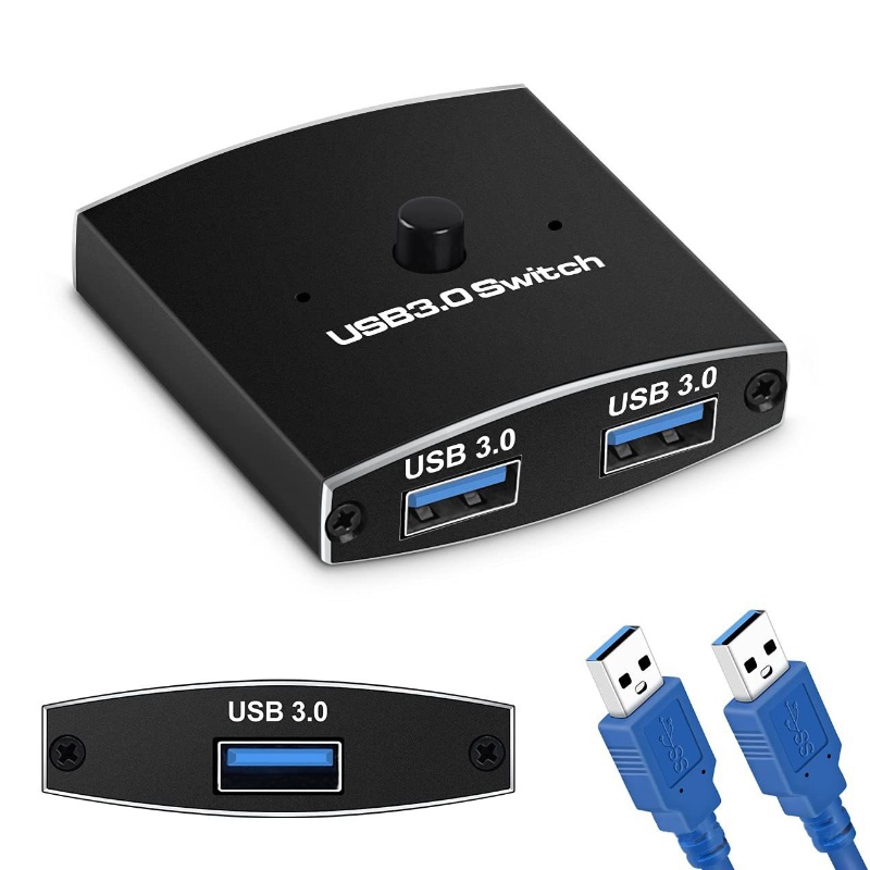 Usb 3.0 Switch Selector Kvm Switch 5gbps 2 In 1 Out Usb Switch Usb 3.0 ...