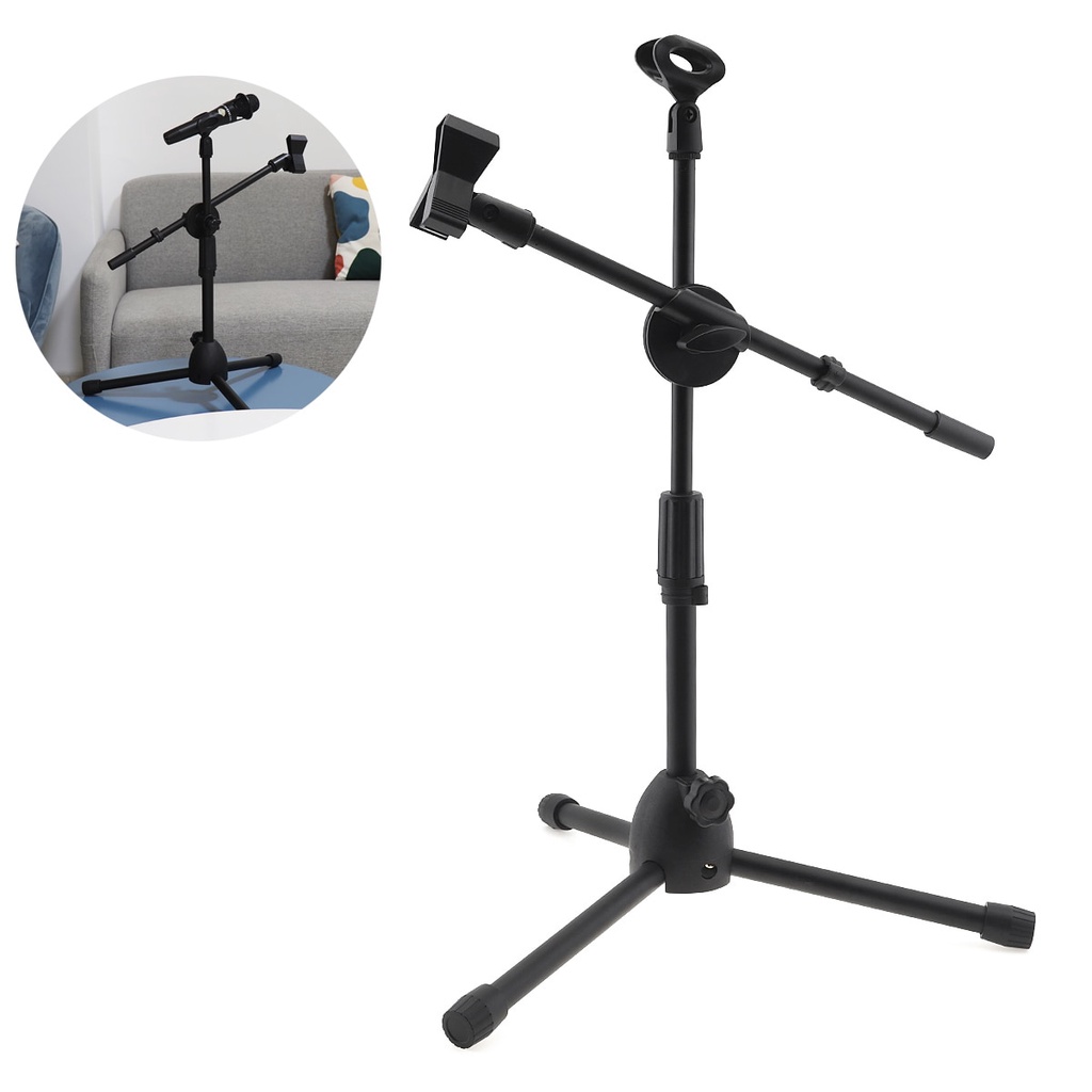 Desktop Microphone Tripod Floor Microphone Bracket Swing Arm ...