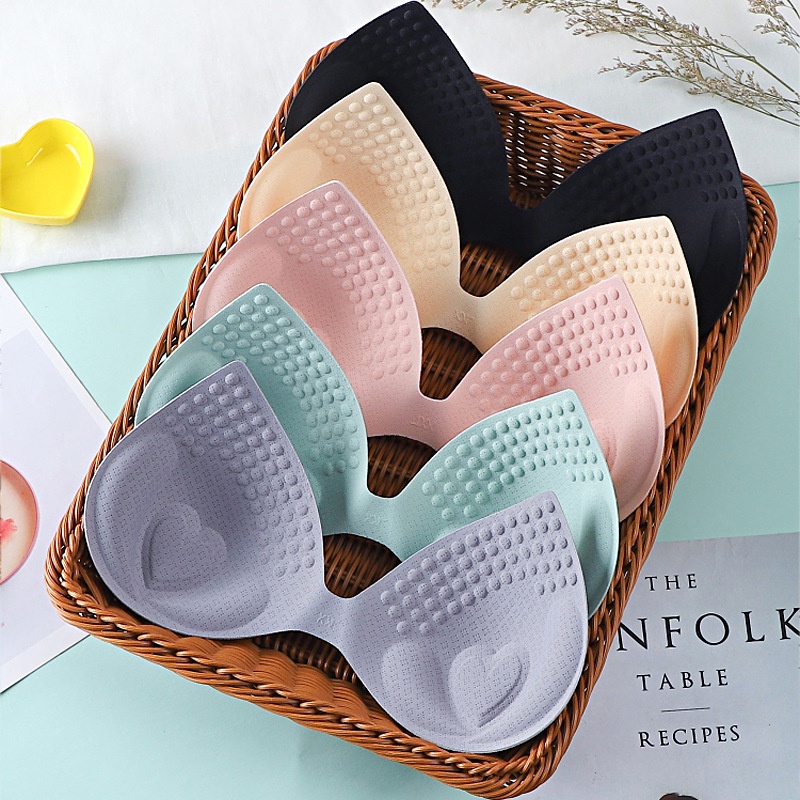 Eight-hole cloth chest pad one-piece bra breast pad water drop cup ...
