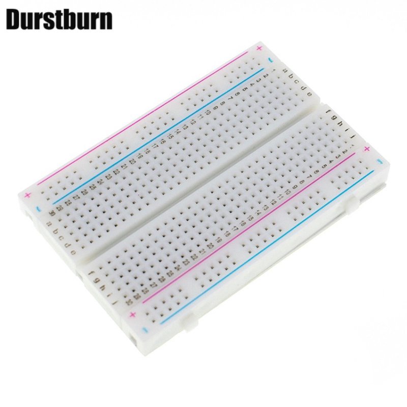 Mini bread board/breadboard 8.5cm x 5.5cm 400 holes White DIY ...