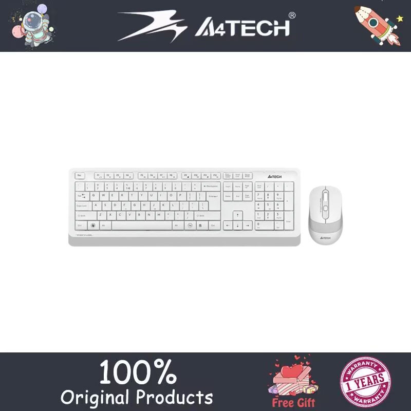 A4tech FG1010 Wireless Fashion Slim Office Mouse Keyboard Kit | Shopee ...