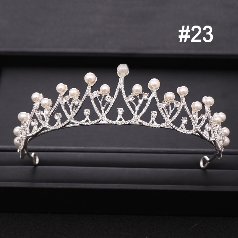 23 Styles Princess Crown Crystal Wedding Tiara | Shopee Philippines