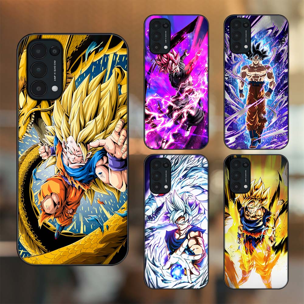 Oppo Reno 5 case with black border printed with Son Goku Dragon Ball ...
