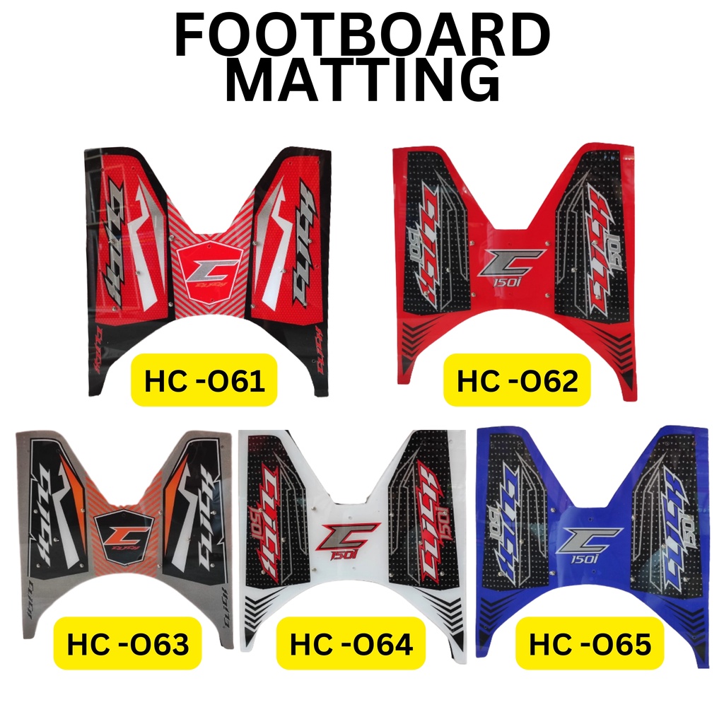 Foot Board Matting Heavy Duty Stylish Matting For HONDA CLICK V2 - On ...
