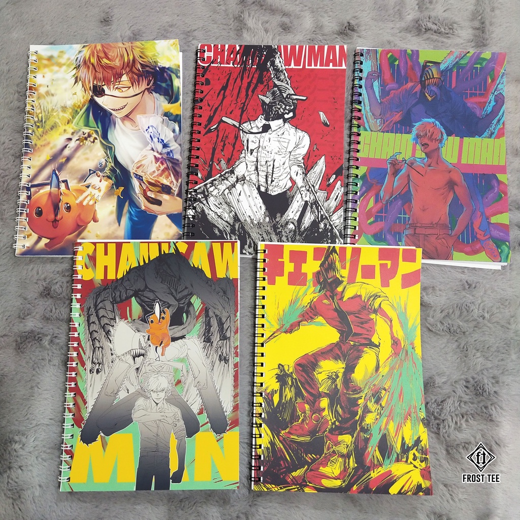 A5 size Anime Notebook - CHAINSAW MAN DENJI | Freedert Shirt PH ...