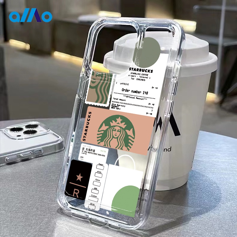 Transparent Space Case Starbucks label for Huawei P50 Pro Honor X8a ...