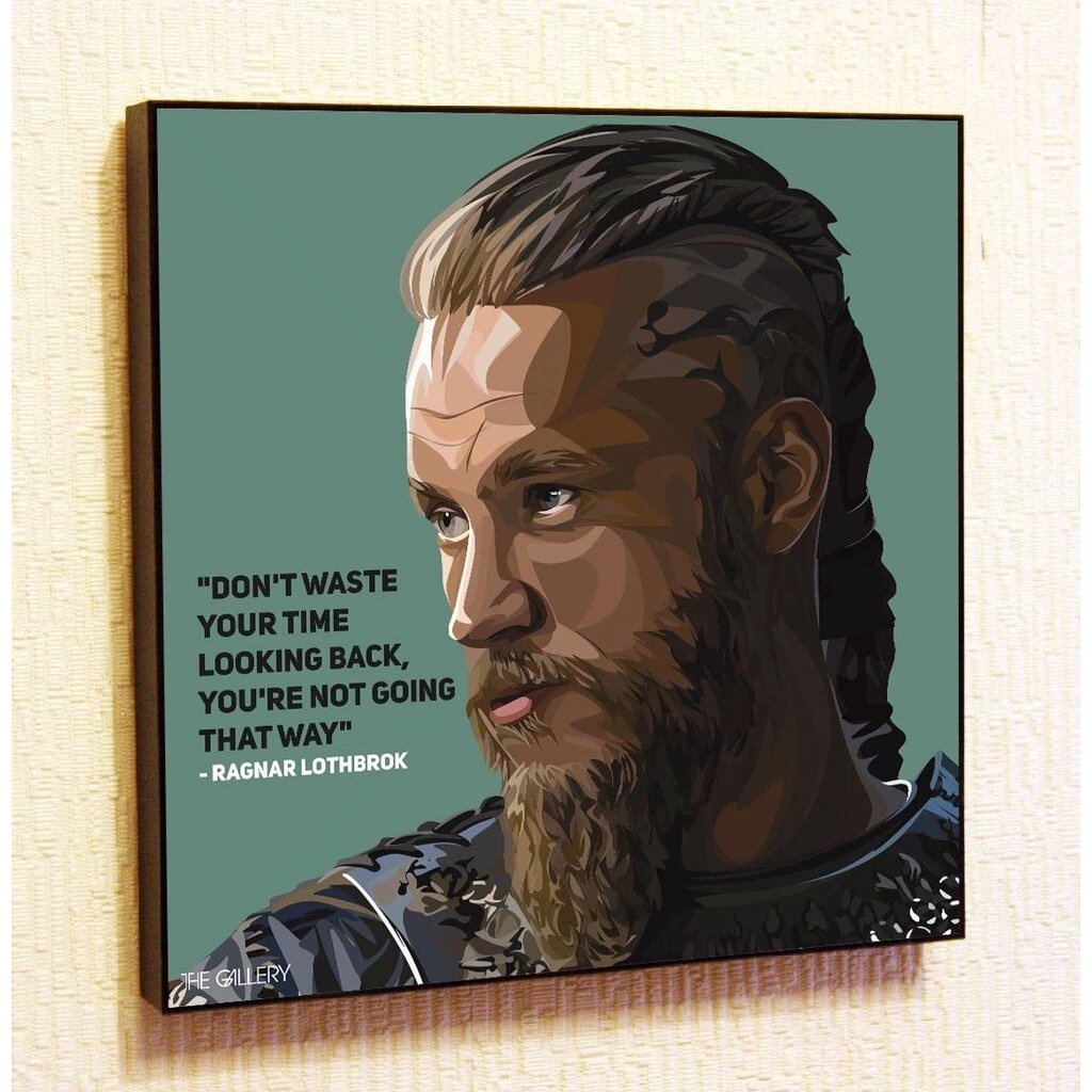Ragnar Lothbrok Viking Cinema Artist Actor Decor Motivational Quotes ...