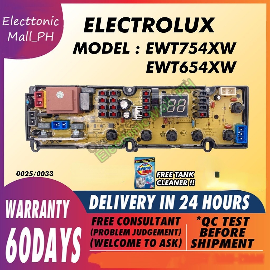 EWT754XW / EWT654XW Electrolux WASHING MACHINE PCB BOARD (CONTROL BOARD ...