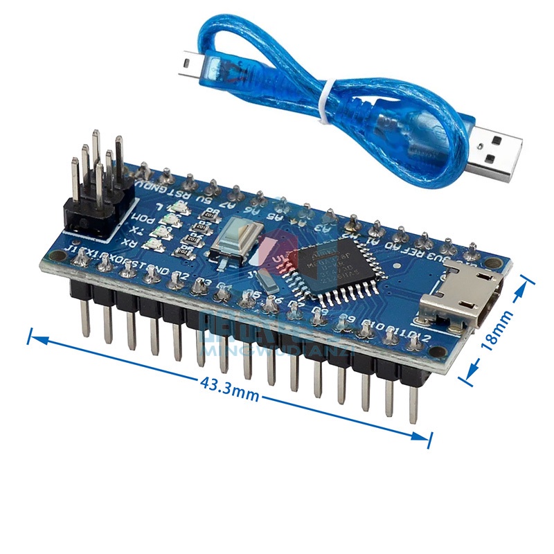 LAFVIN Arduino Nano V3 0 Board Atmega328p Ch340g Chip With USB Cable ...