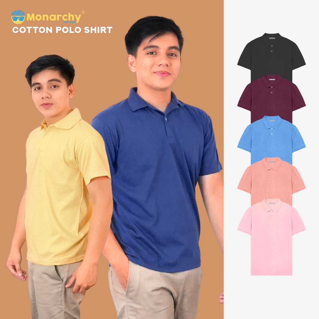 Monarchy COTTON Polo Shirt for Men and Women | Official | Shopee ...
