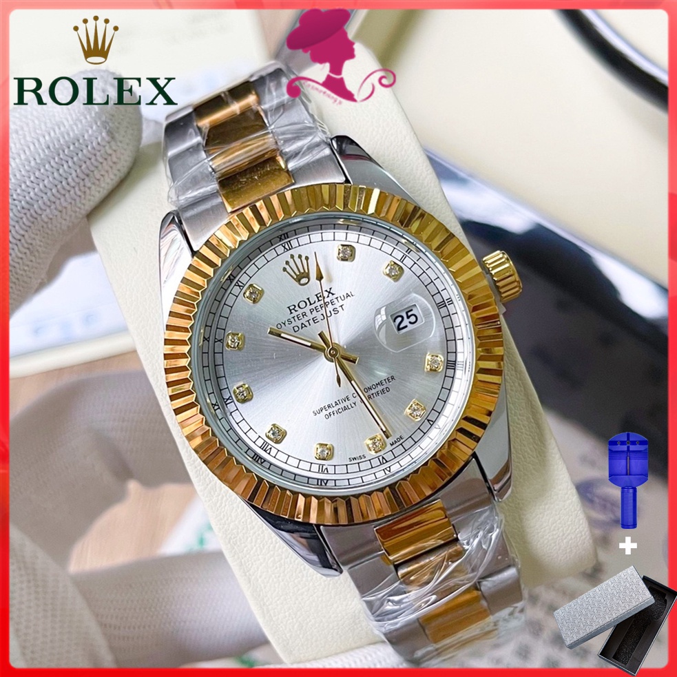 Rolex Men's Watch Original Luxury High-Quality Waterproof Gold Quartz ...