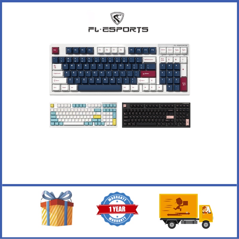 FL·ESPORTS FL980 V2 Wireless Mechanical Keyboard Hot plug Gaming ...