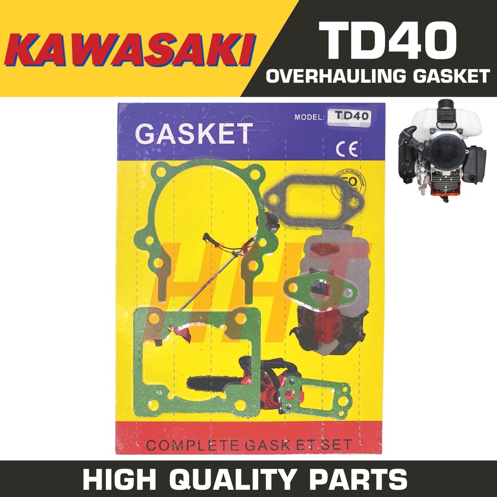 Kawasaki TD40 Overhauling Gasket Set 2 Stroke Grass Cutter Brush Cutter ...