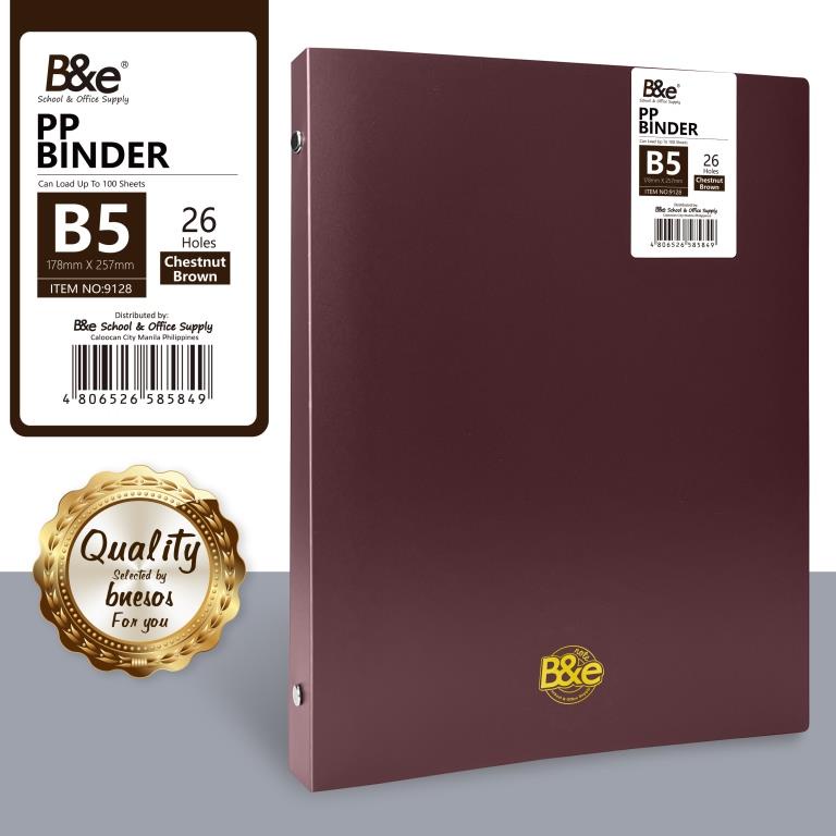 bnesos Stationary School Supplies PP Binder A5/B5/A4 & Refill (Grid ...