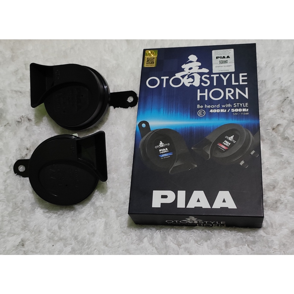 Piaa horn original with white and gold QR code free relay | Shopee Philippines