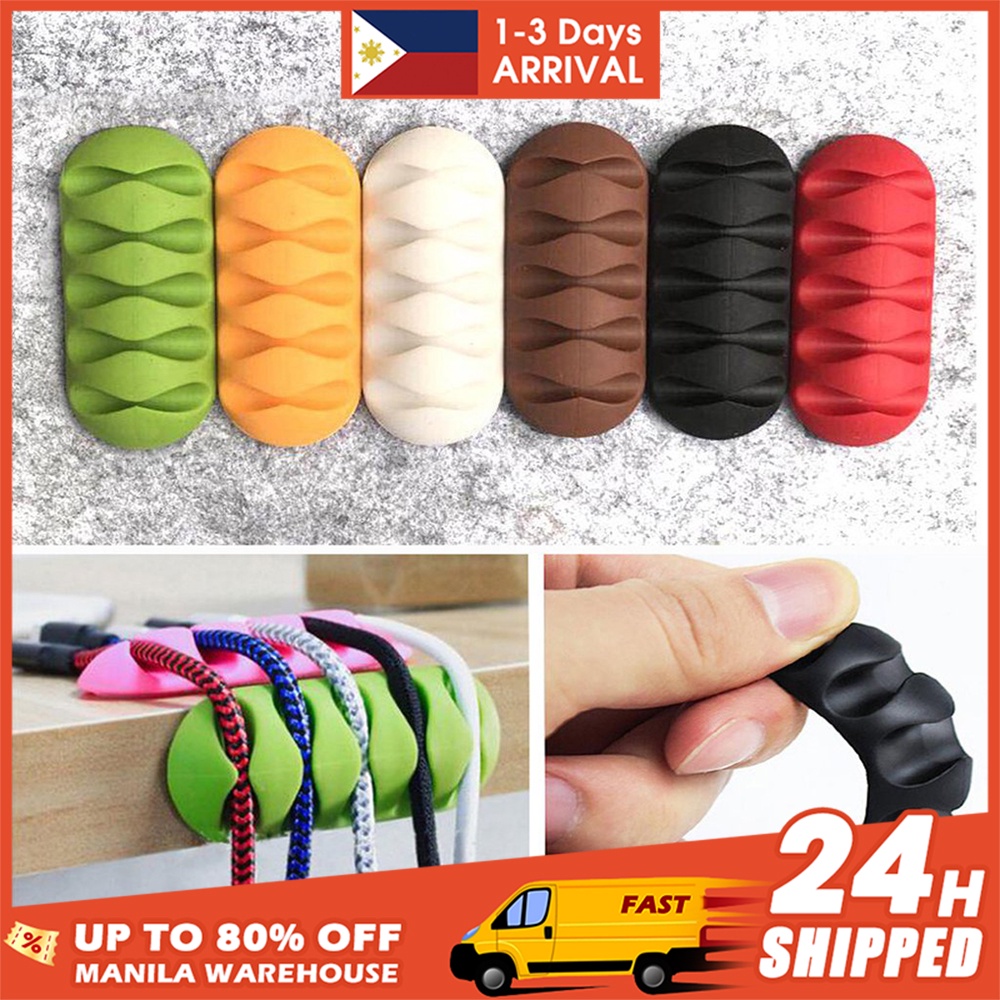 Cable Protector Organizer Finishing Desktop Plug Silicone Wire ...