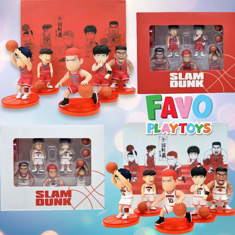 Dasin Slam Dunk Model - Mini SlamDunk Chibi Shohoku Team Figure Set ...